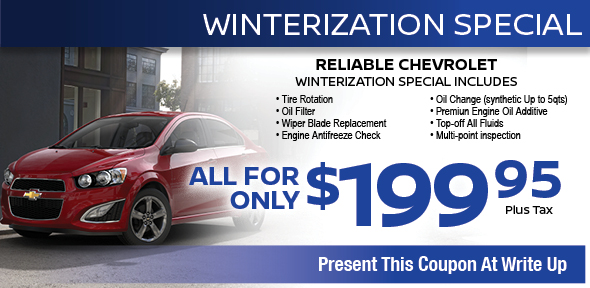 Winterization Special | Reliable Chevrolet
